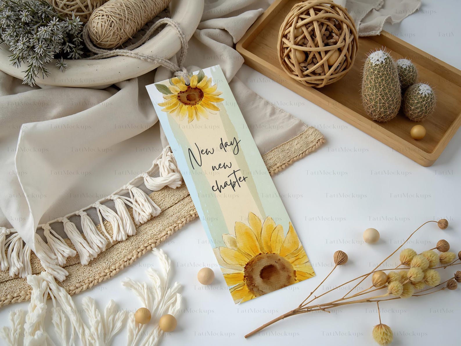 Bookmark Mockup 2x6, Mockups for Bookmarks, Photo Strip Mockup, Paper ...