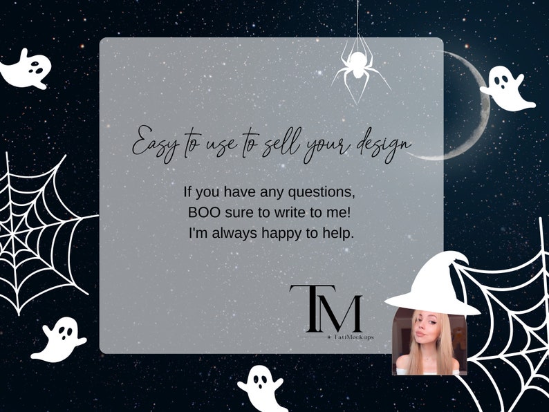 Halloween 5x7 Card Mockup, Spooky Theme Invitation Display (PSD, JPG ...