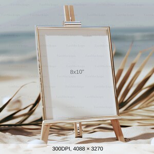 8x10 Sign Mockup, Framed Sign Mock Up, Tabletop Sign Mockup, 8x10 Frame ...