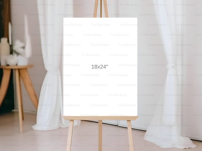 Welcome Sign Mockup, 3x4 Proportion, Birthday Easel Sign, Seating Chart ...