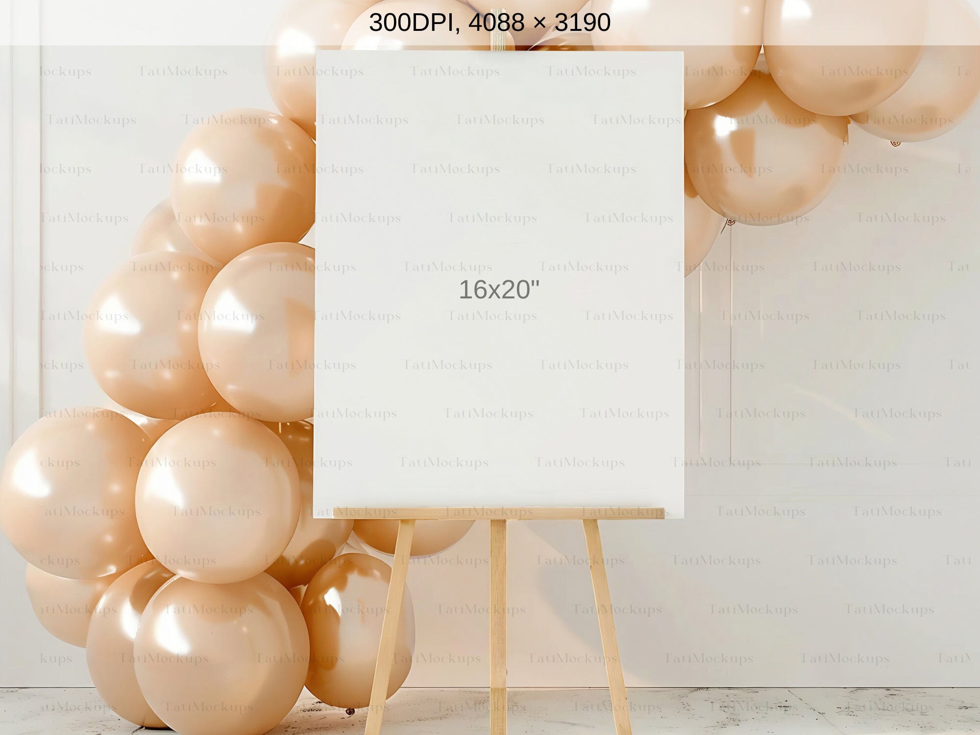 Easel Sign Mockup Balloon Welcome Sign Mockup Seating Chart Mockup Boho ...