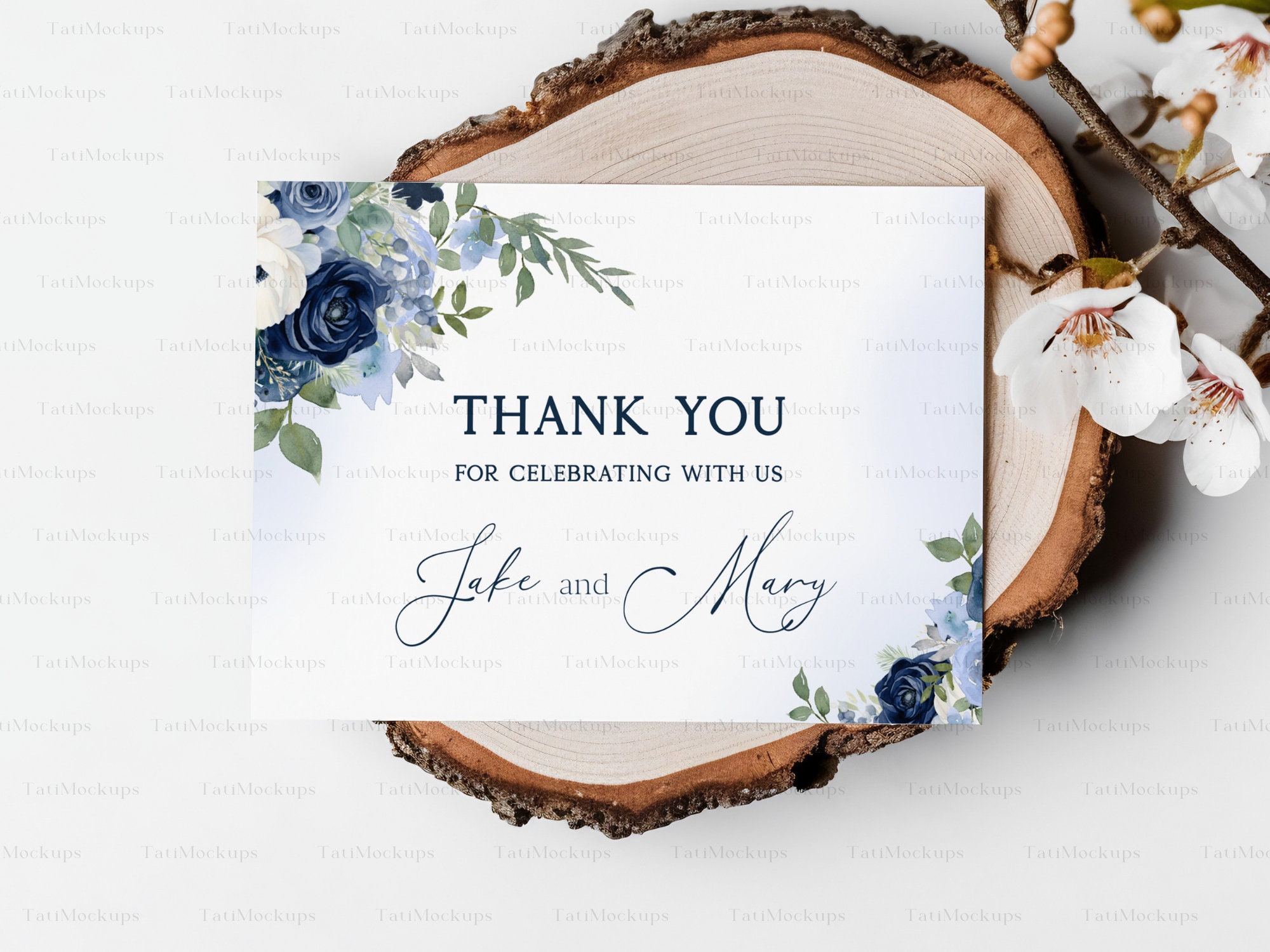 7x5 Horizontal Invitation Card Mockup, Landscape Card Mockup, Wedding ...