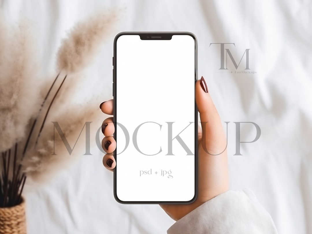 IPhone Screen Mockup, Device Mockup, 1080x1920 Mockup, Electronic ...