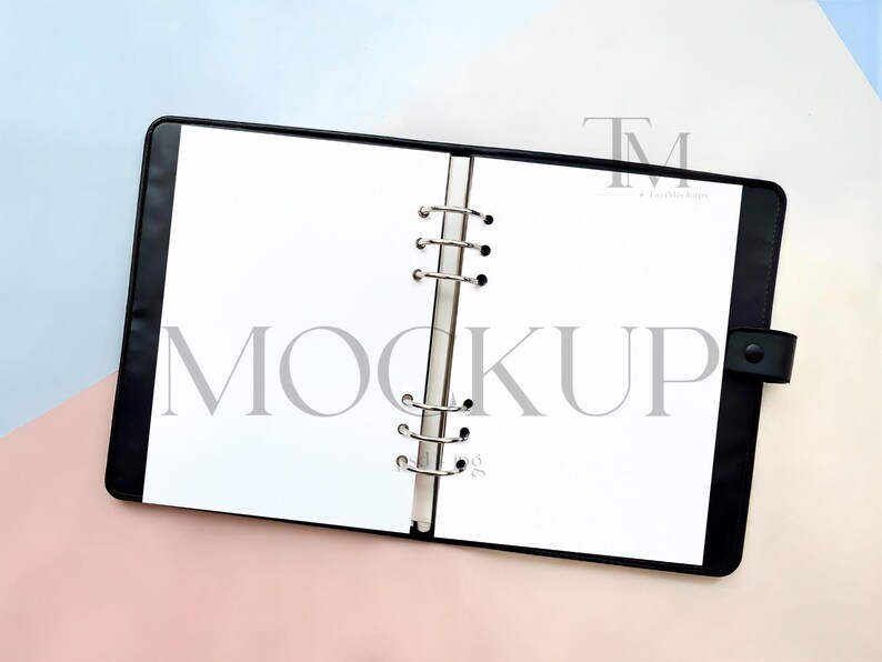 A5 Notebook Mockup, Ring Planner Mockup, Printable Planner Mockup ...