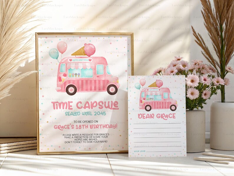 Sign and Card Mockup, Time Capsule Mockup, 8x10 Sign Mockup, 8x10 and ...