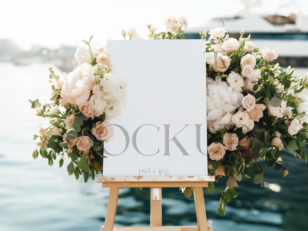 Event Sign Mockup, Elegant Wedding Welcome Sign Mockup, Seating Chart ...