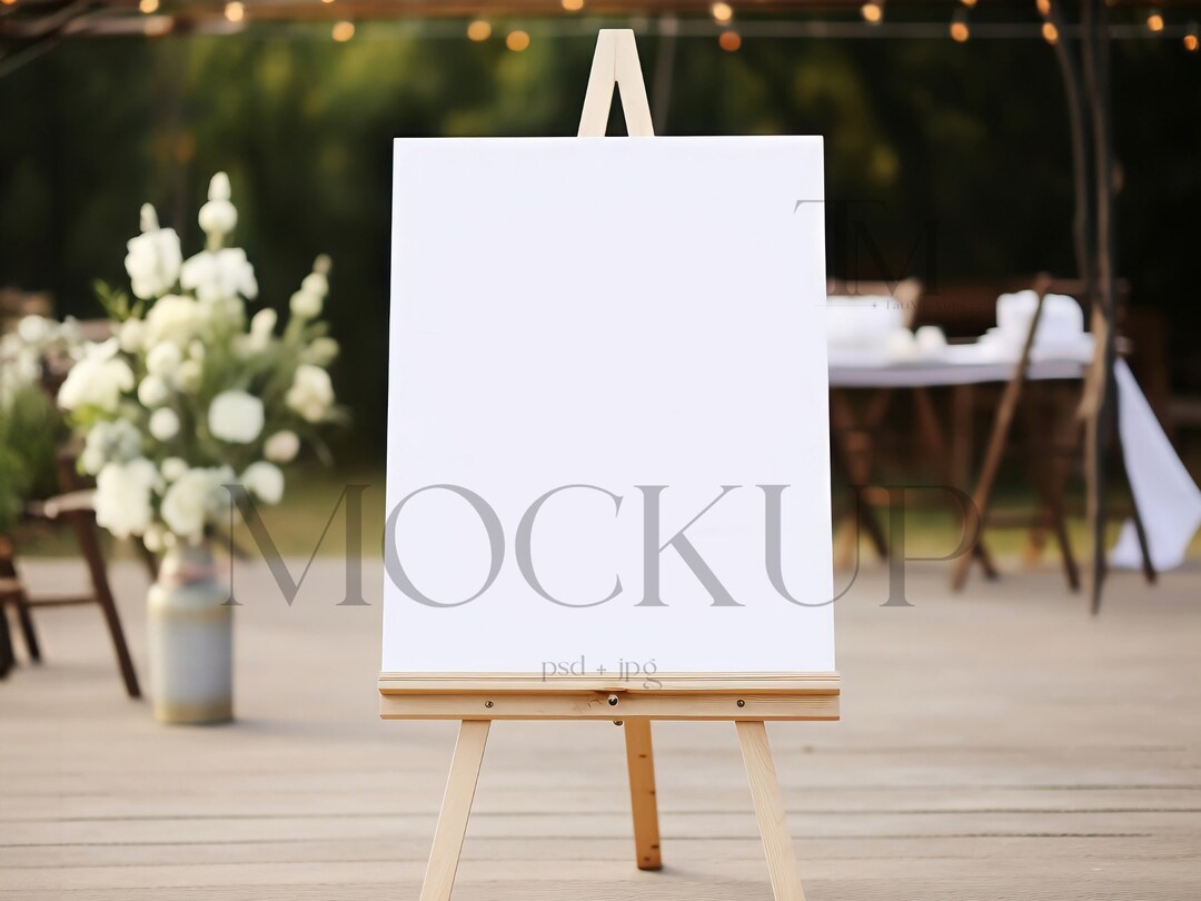 Wedding Poster Mockup, Venue Sign Mockup, Garden Wedding Sign Mockup ...