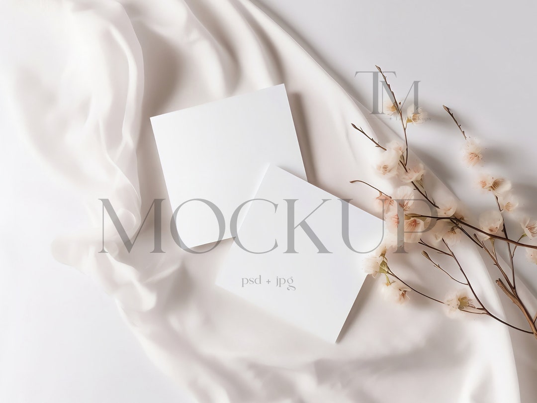 Square Gift Tag Mockup, Boho Wedding Favor Tag Mockup Hang Tag Mock ...