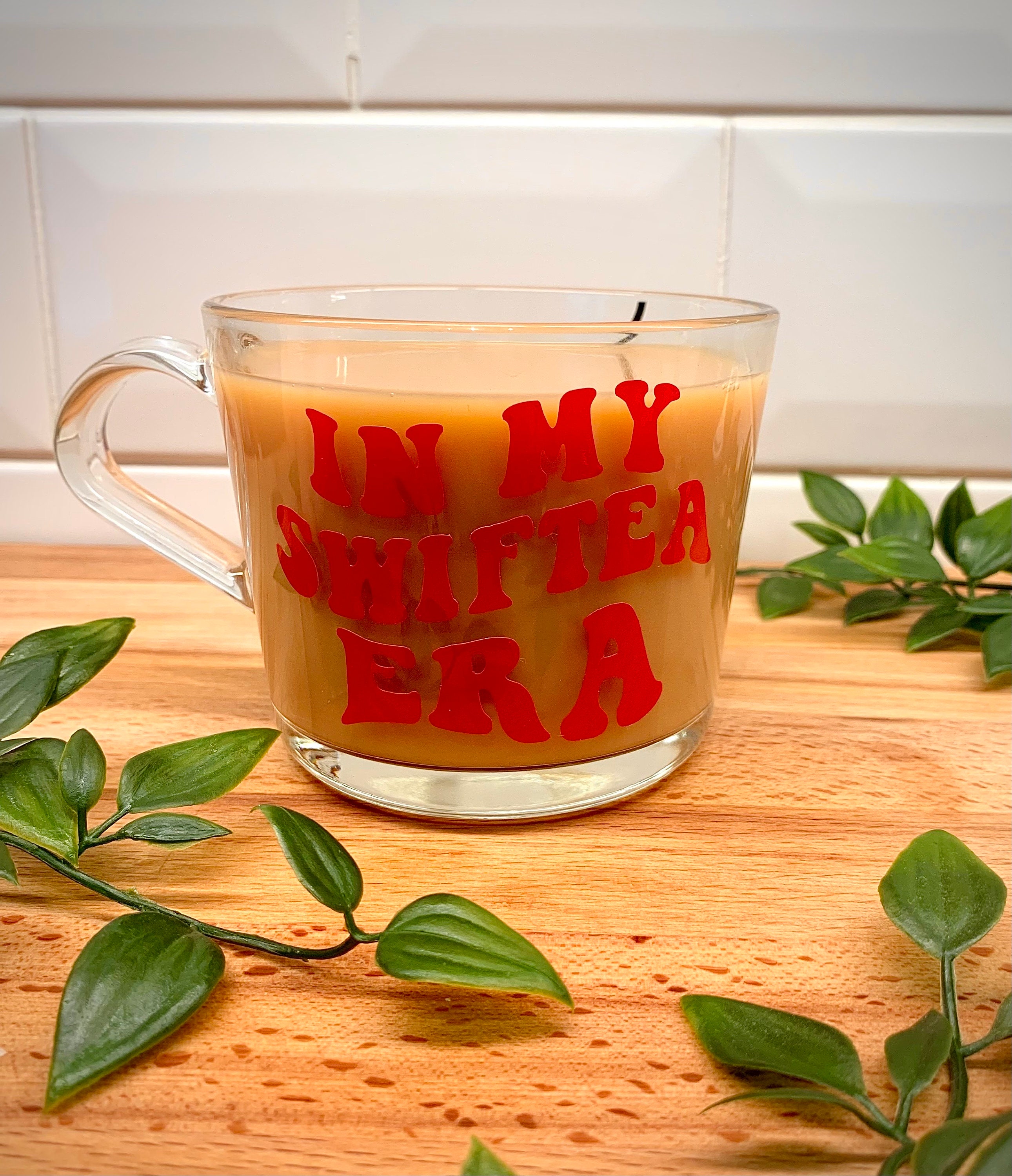 TAYLOR SWIFT Inspired Glass Mug in My Swiftea Era in My Swiftie Era ...