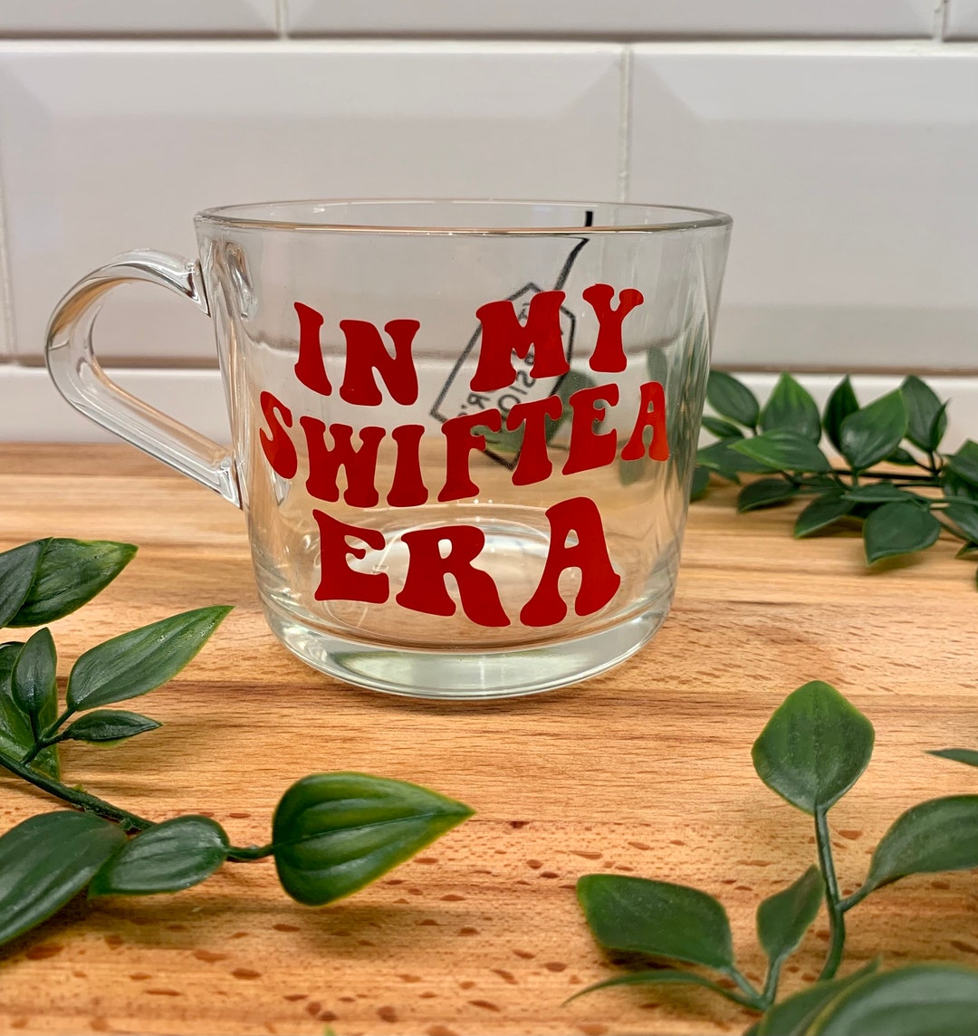 TAYLOR SWIFT Inspired Glass Mug in My Swiftea Era in My Swiftie Era ...