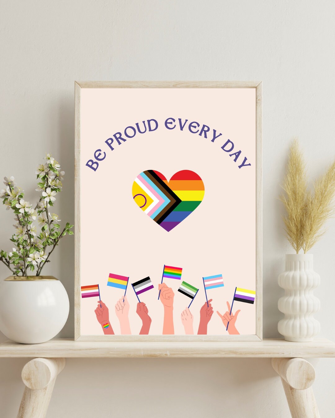 Pride Wall Art, Motivational Artwork, Instant Digital Download Wall Art ...