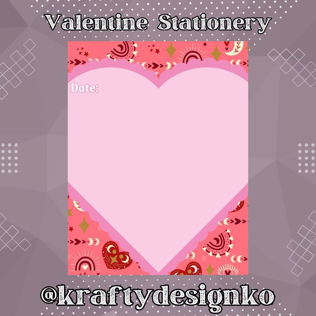 Valentine Stationery, Fun Journal Pages, Cute Downloadable Diary Page ...
