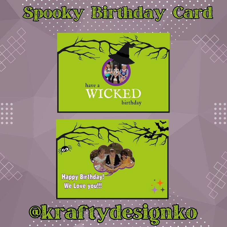Printable Spooky Birthday Card, Have a Wicked Birthday, Fun Halloween ...