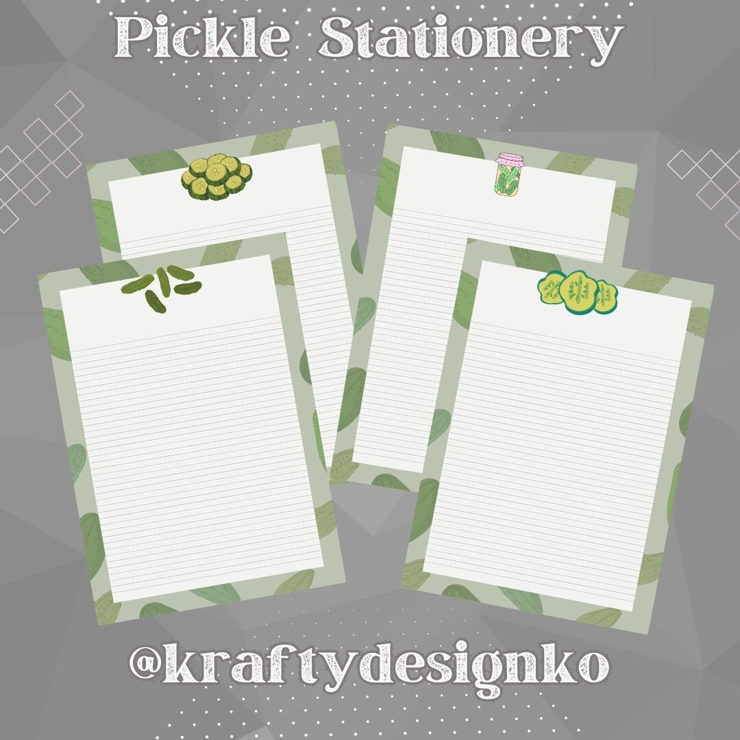 Pickle Journal Pages, Pickle Downloadable Diary Set, Healing Journey ...