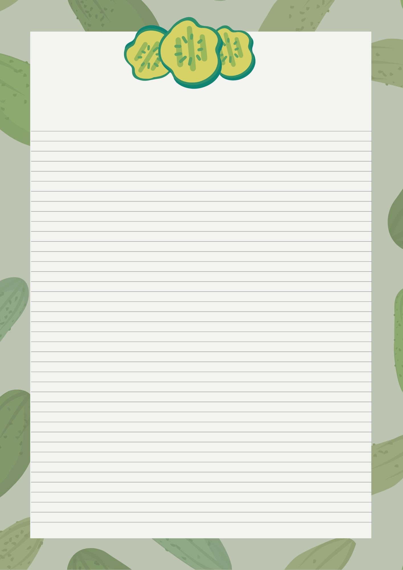 Pickle Journal Pages, Pickle Downloadable Diary Set, Healing Journey ...