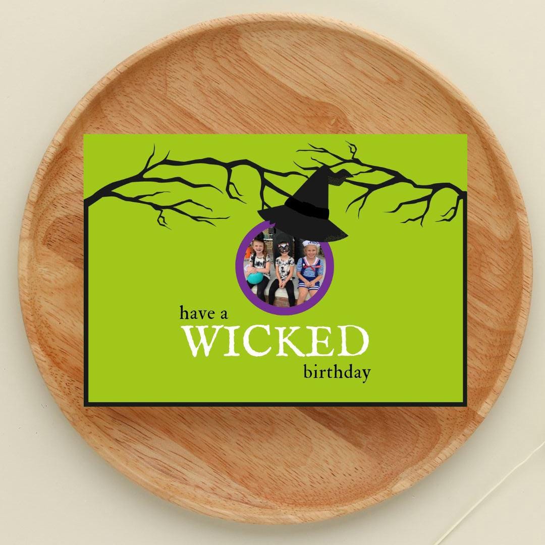 Printable Spooky Birthday Card, Have a Wicked Birthday, Fun Halloween ...