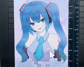 Hatsune Miku Splatoon Print - Etsy