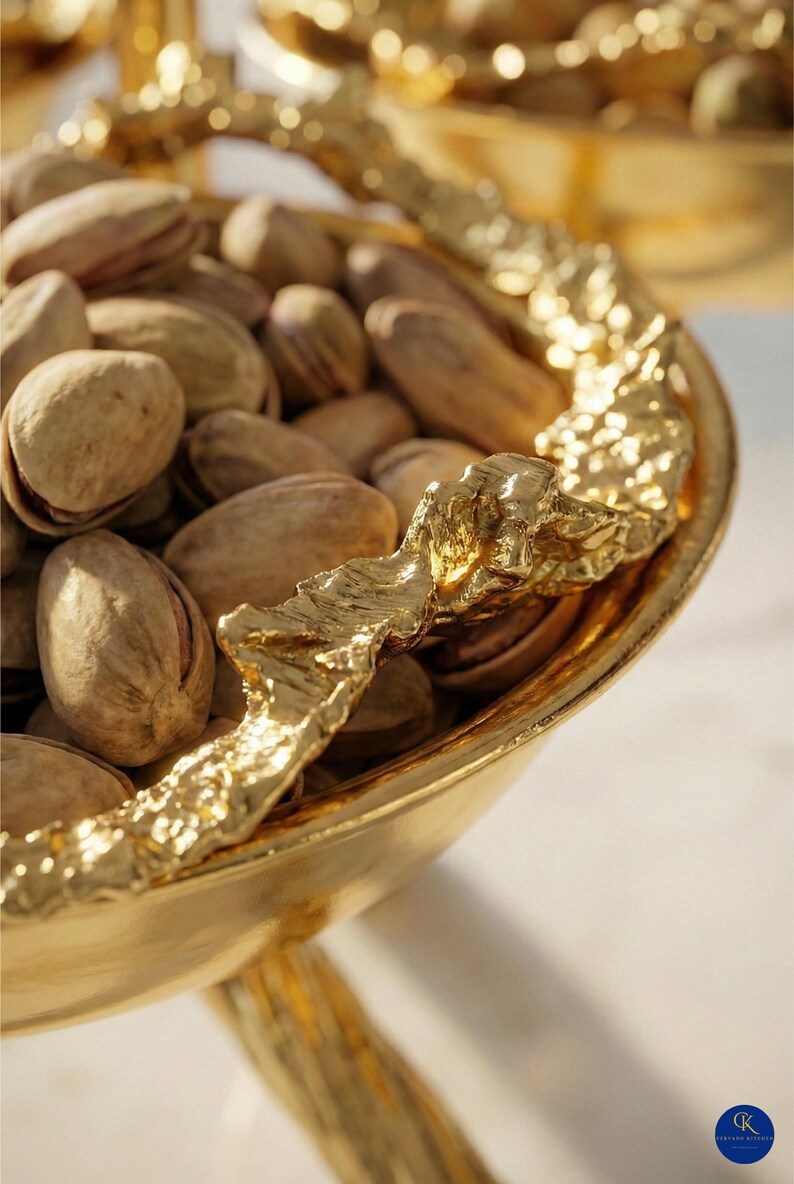 Handmade Copper 3-tier Snack Bowl • Brass Floral Handle - Etsy