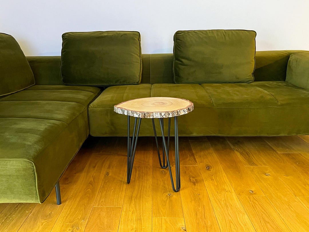 Handmade Round Wooden Coffee Table, Small Boho Style Side Table - Etsy