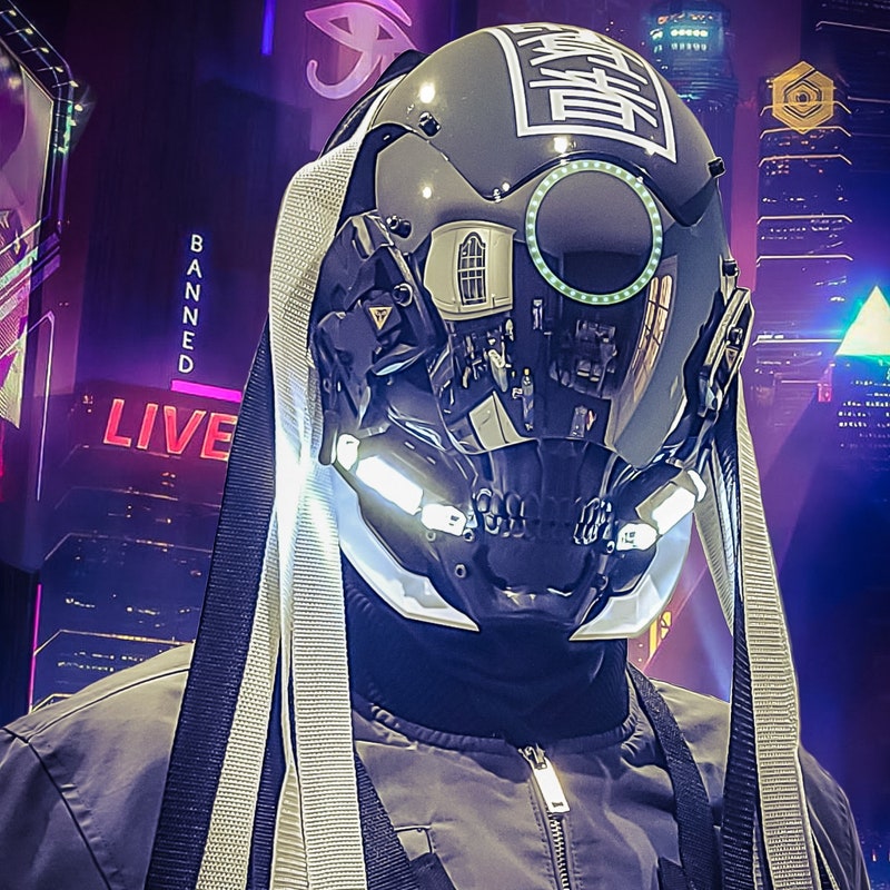 Cyberpunk Mask - Etsy