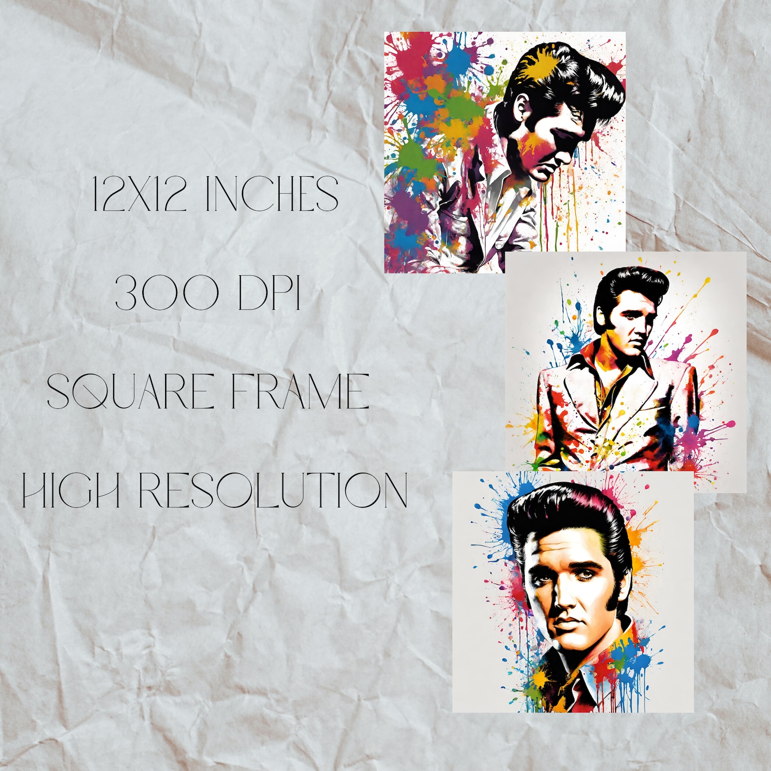 Watercolor Elvis Presley Digital Clipart, Elvis Printable Wall Art ...