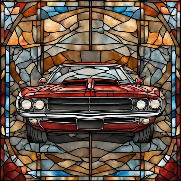 Stained Glass Car - Etsy