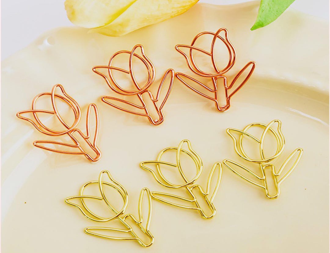 Shaped Paper Clips L 11 Shapes L Metal Bookmarks (set of 5)| Binder ...