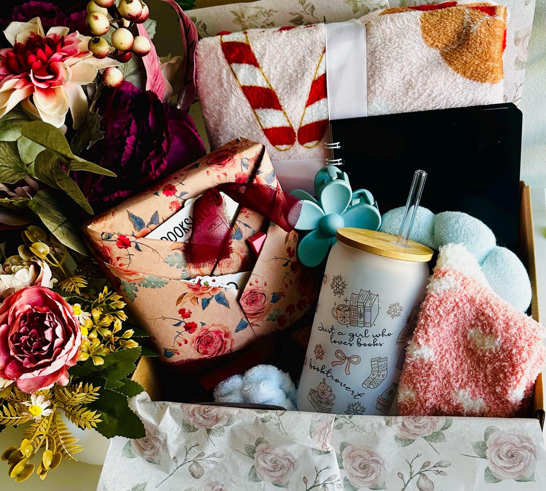 Cozy Winter Wonderland Blind Date With a Book Box and Blanket | Bundle ...
