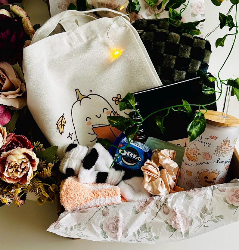 Cozy Halloween Blind Date With a Book Box and Blanket | Bookish Bundle ...