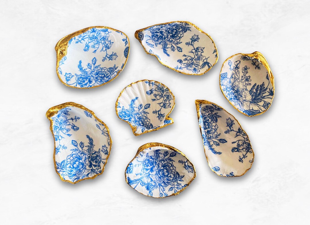 Cape Cod Trinket Dish, Cape Cod Shell Ring Dish, Jewelry Holder, Shell ...