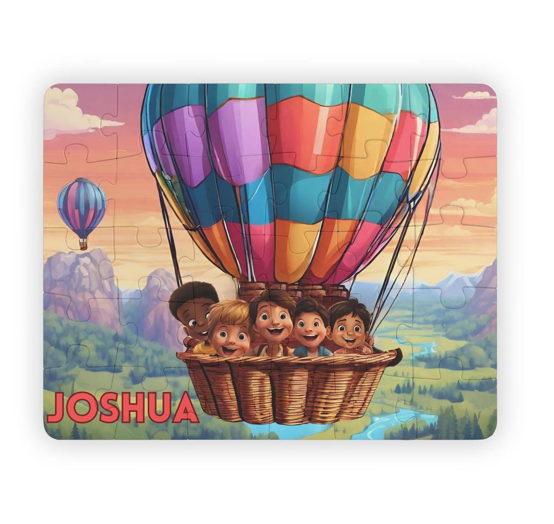 Personalized Kids' Puzzle, 30-piece, Hot Air Balloon Puzzle Boys ...