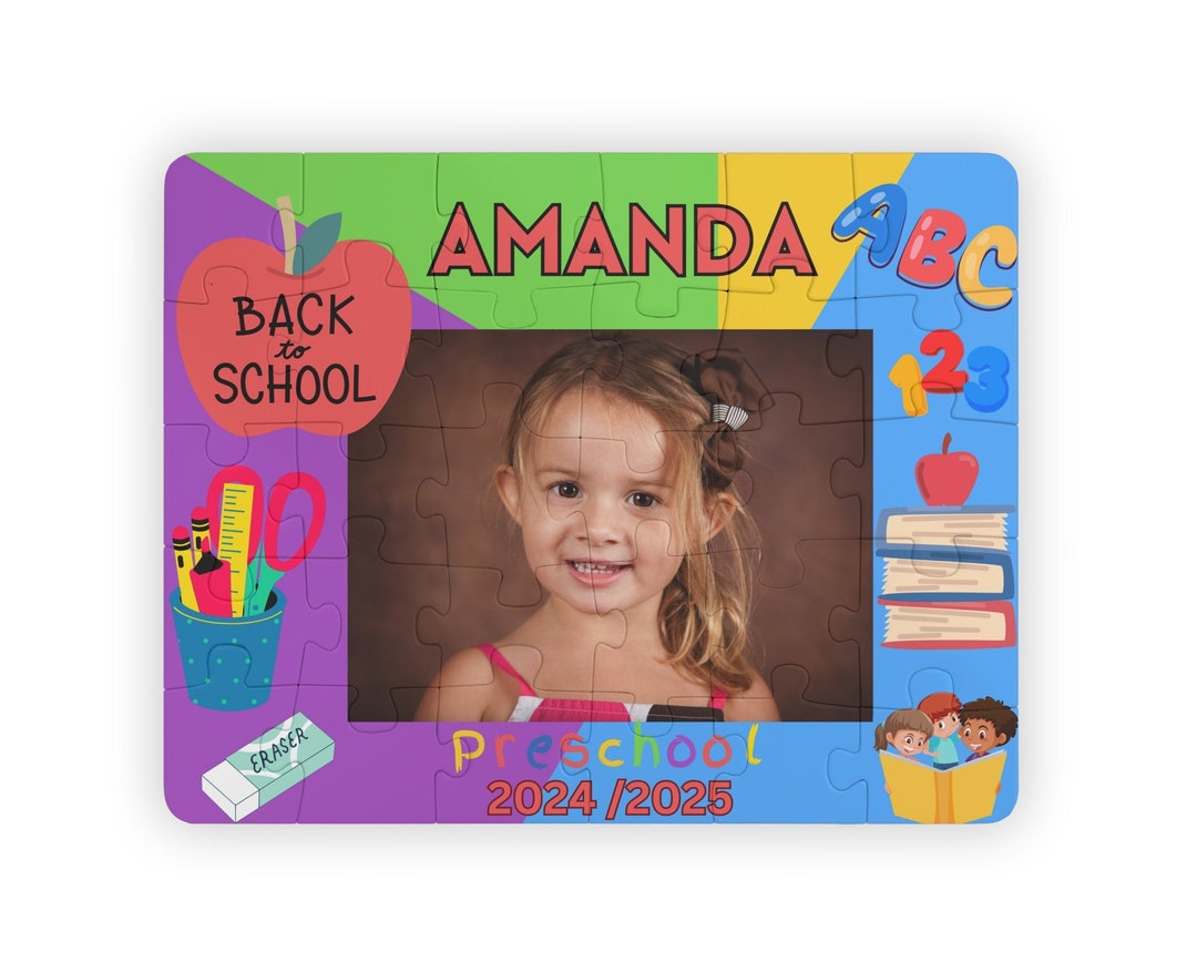 Personalized Photo Kids' Puzzle, 30-piece, Back to School, Preschool ...
