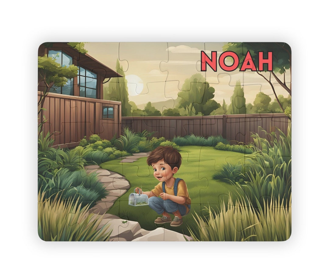 Personalized Kids Puzzle, 30-piece, Grasshoppers,personalized Puzzle ...