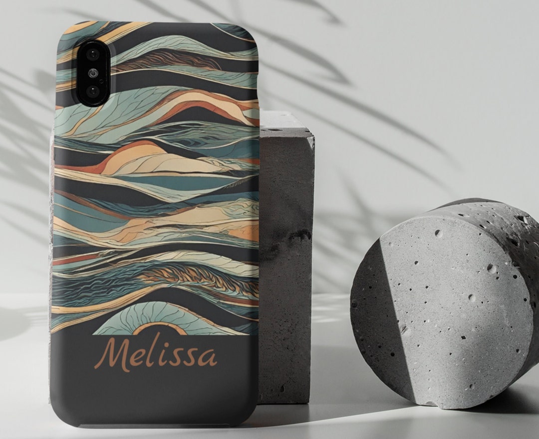 Personalized Boho Phone Case, Boho, Indie Grunge, Hippie Groovy, Floral ...