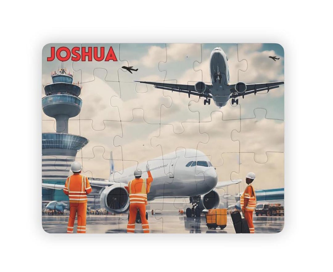 Personalized Kids' Puzzle, 30-piece, Airport Puzzle, Personalized ...