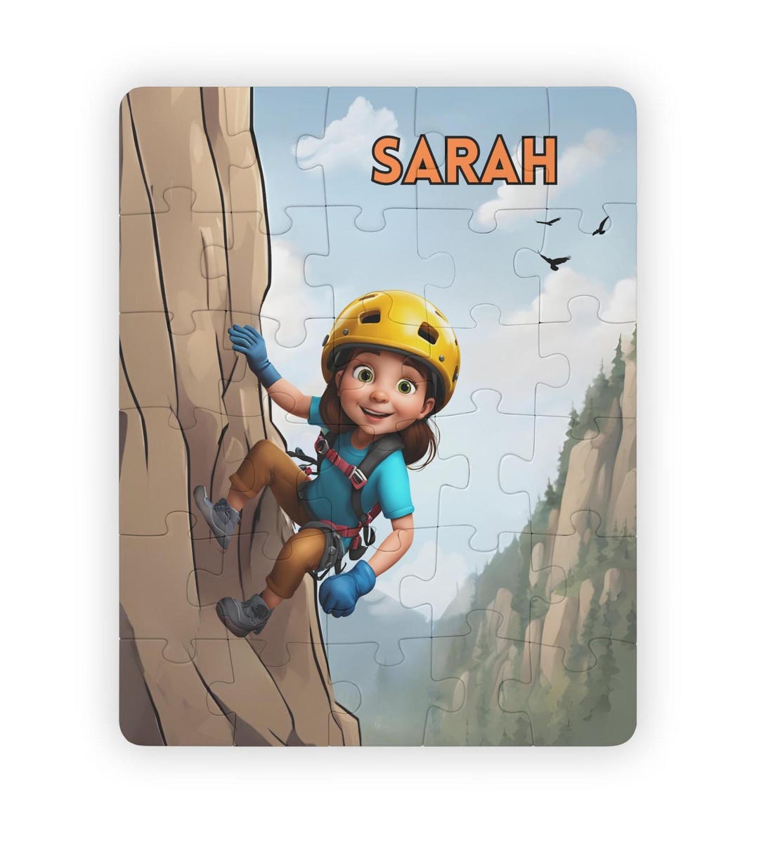 Personalized Kid Puzzle, 30-piece, Rock Climbing, Personalized Puzzle ...