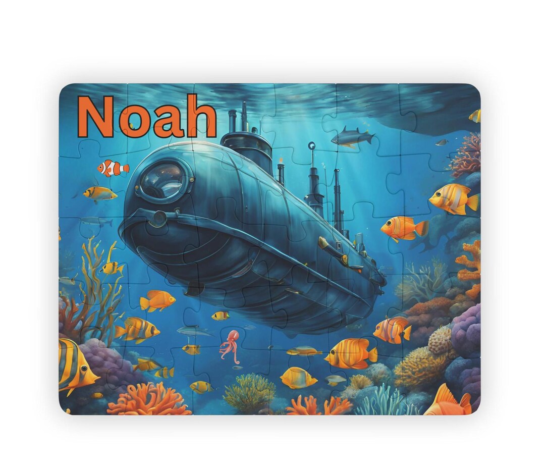 Personalized Kids' Puzzle, 30-piece, Submarine Children Puzzle ...