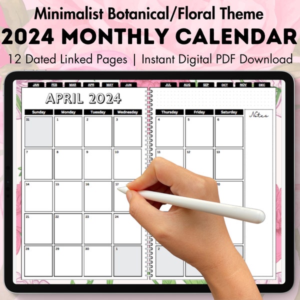 Botanical Planner - Etsy