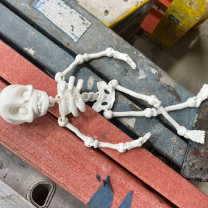 Articulated Skeleton 3D Printed, Flexible, Halloween Decor - Etsy