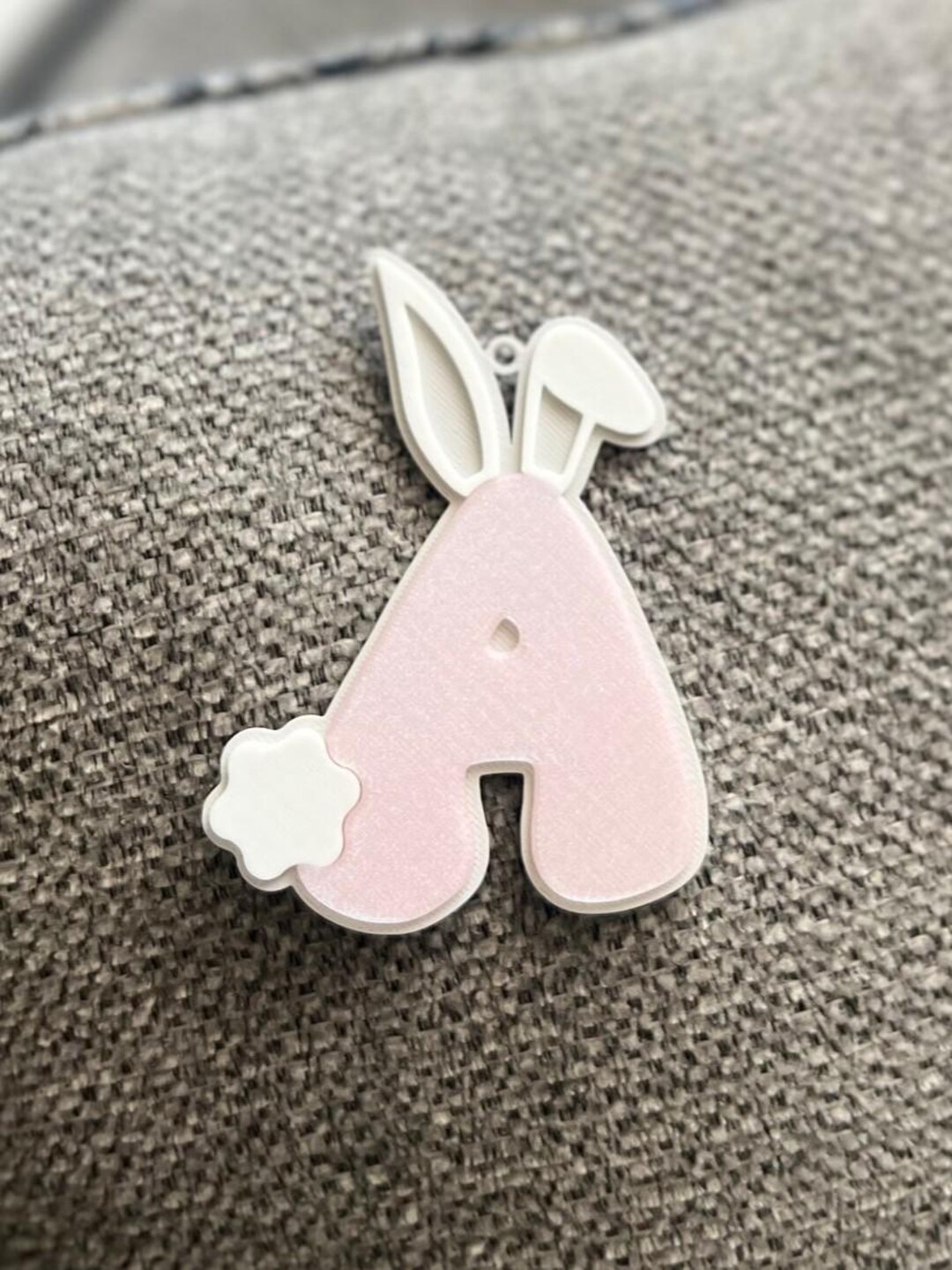 Easter Bunny Alphabet Basket Tag Initials - 3D Print File - Etsy