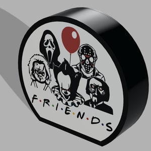 Horror Character Friends Light Box - Etsy