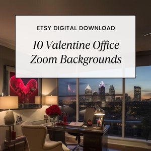 10 Valentine Office Zoom Backgrounds - Heartfelt Virtual Workspace ...