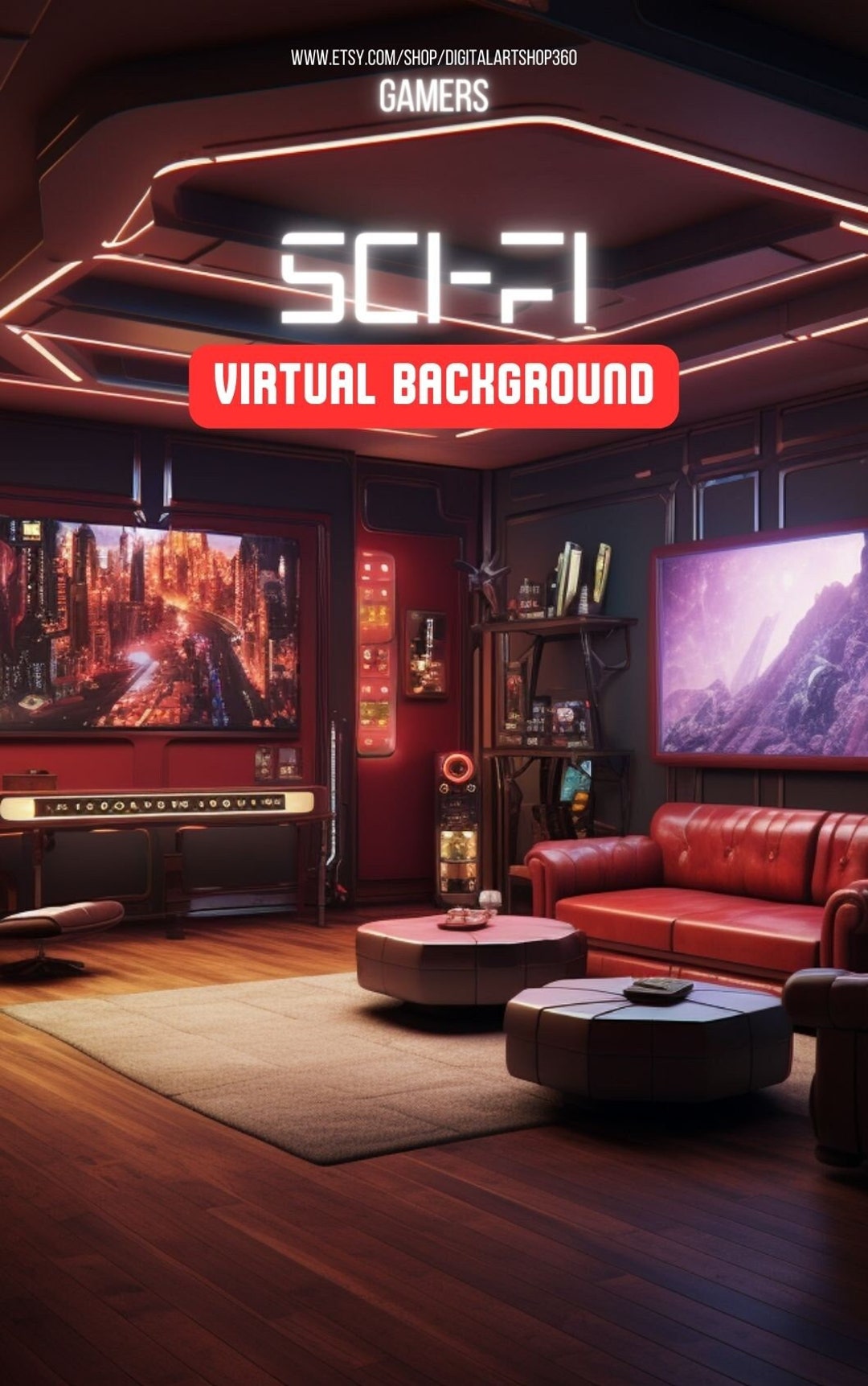 Ultimate Sci-fi Gaming Backgrounds: 20 Digital Spaces for Virtual ...