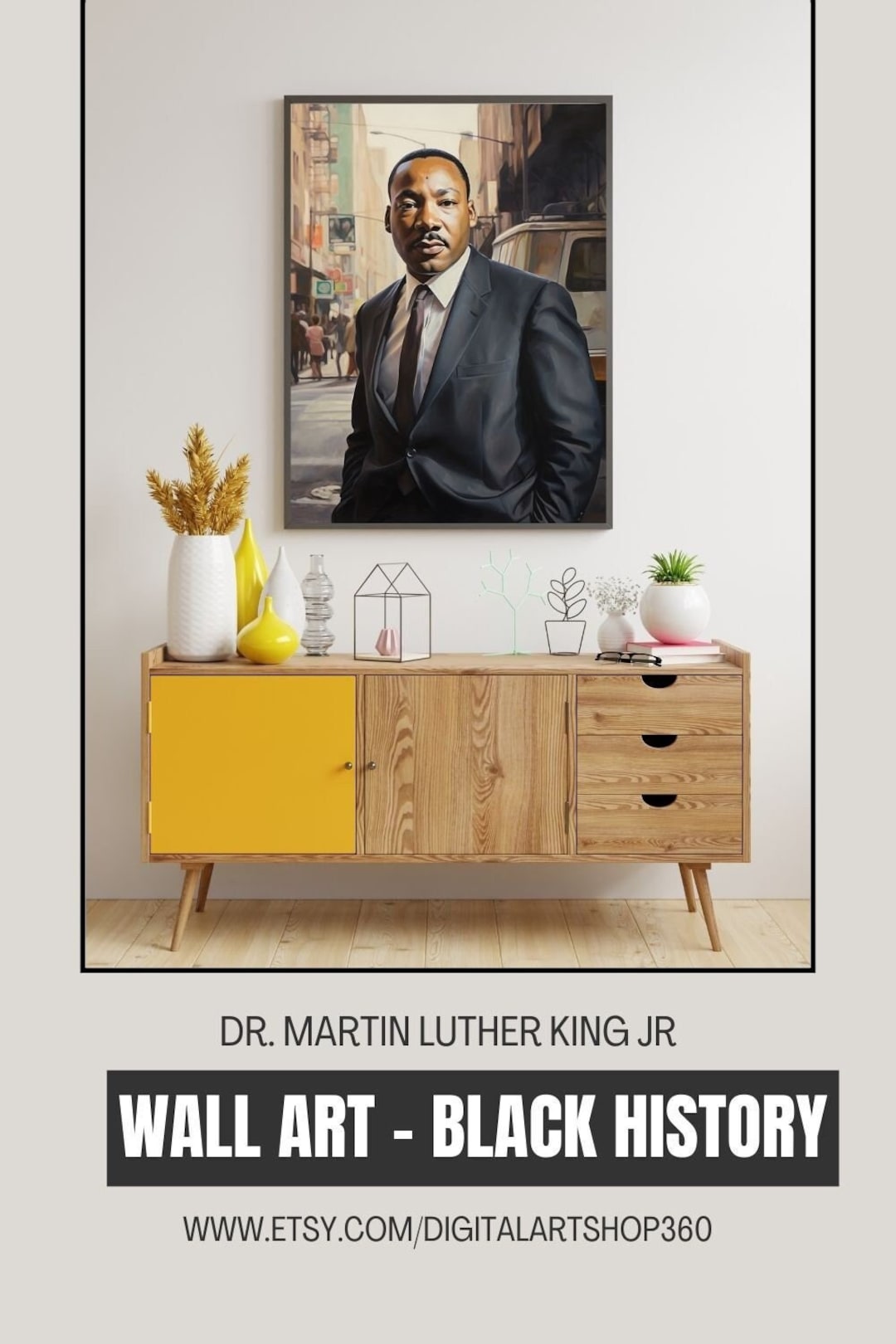 Black History Month Hero - Dr. Martin Luther King Jr. Wall Art ...