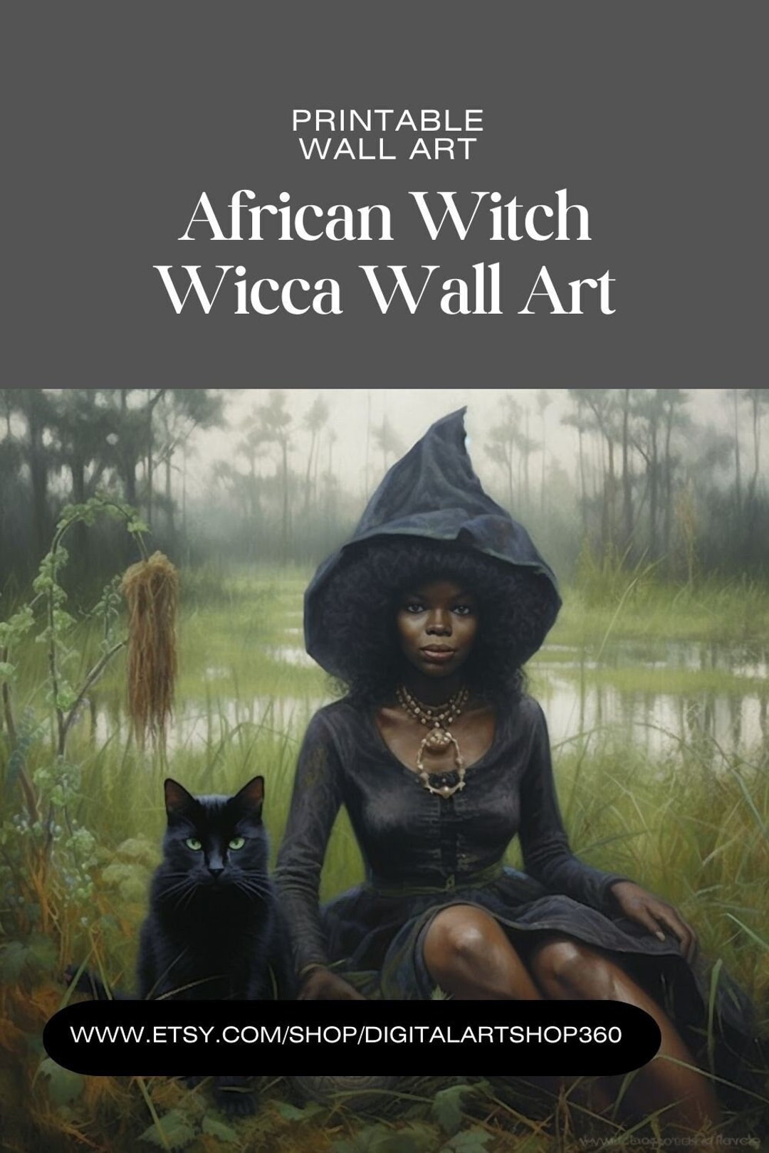 African Witch Wall Art: Majestic Witchdoctor Portrait - Unique Gift for ...