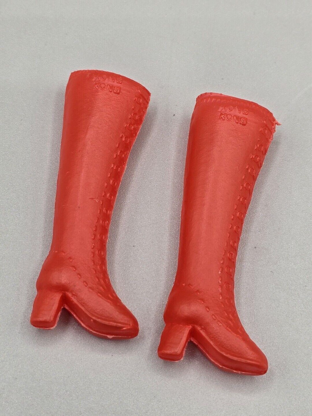 Vintage Barbie 1960s Mod Era Gogo Faux Lace up Red Boots 1 Pair Hong ...