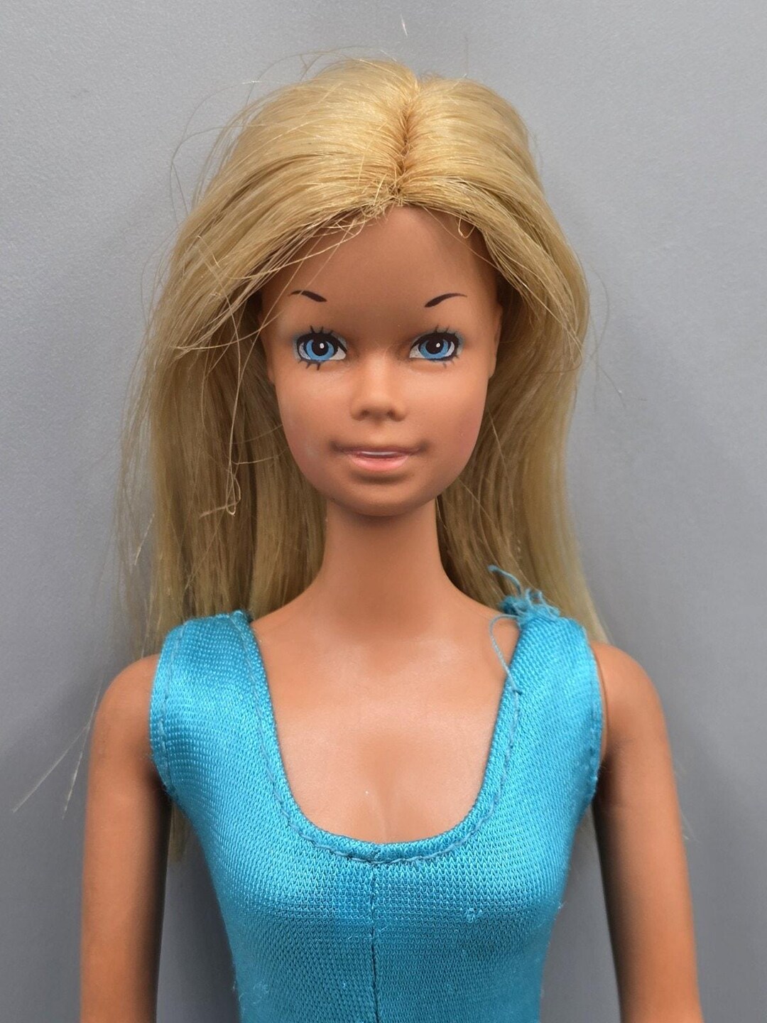 Vintage Barbie 1971 Malibu Barbie Doll Mattel Patent Pending Japan Nude Etsy