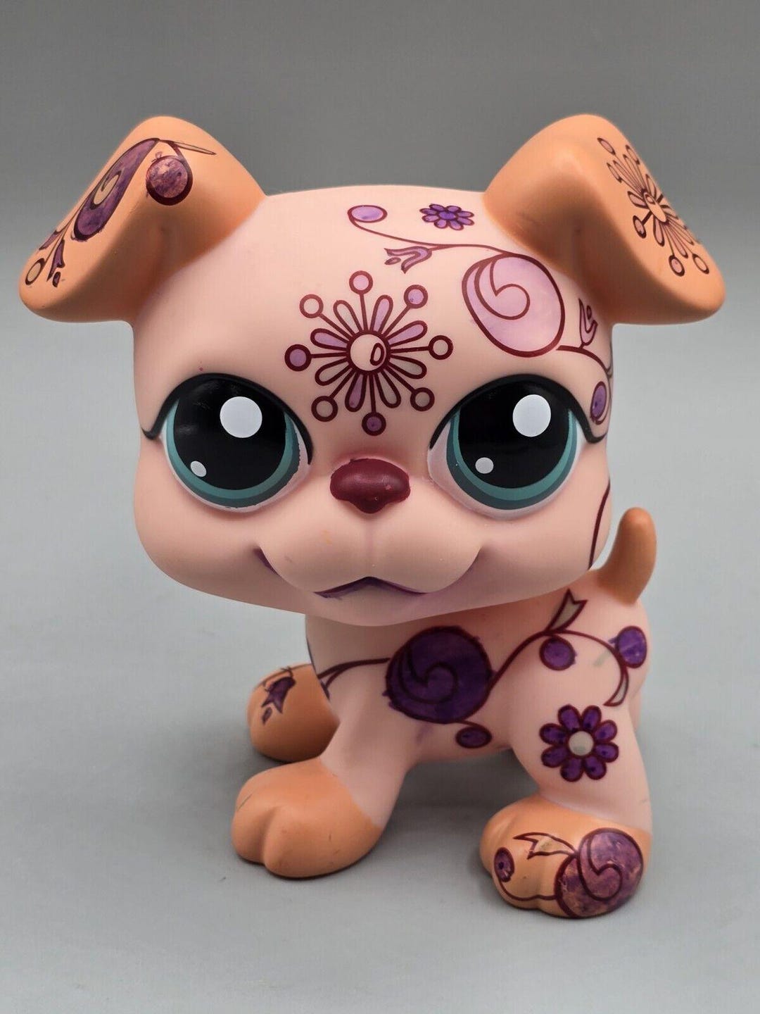 Hasbro Littlest Pet Shop LPS Jumbo 5 Brown Boxer Dog Deco Pet Rare - Etsy