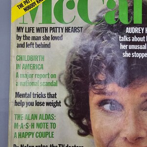 Vintage Mccall's the Magazine for Suburban Women 70s Hollywood Audrey ...