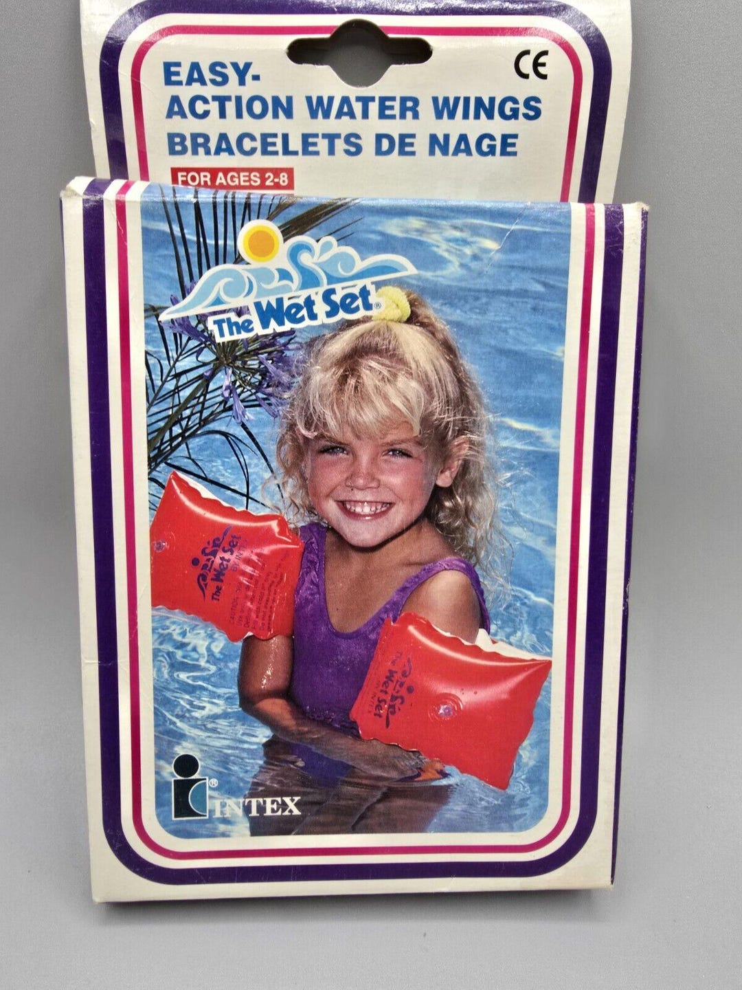 Vintage 1991 the Wet Set by Intex Easy Action Water Wings Orange ...
